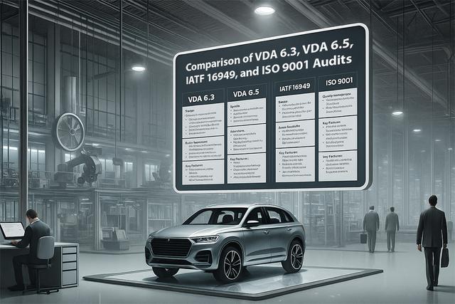 Comparison of VDA 6.3, VDA 6.5, IATF 16949, and ISO 9001 Audits ...